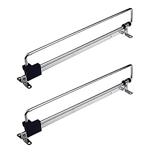 Coshar 2 Pack Extendable Clothes Hanger Adjustable Pull Out Valet Rod Sliding Closet Valet Rod Rail for Wardrobe Closet Storage Organizer, Screws Included (11-Inch)