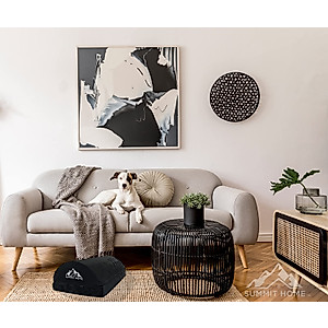 Summit Home Ergonomic Under Desk Foot Rest for Office Use – Adjustable Height Memory Foam Foot Stool Under Desk for Office Chair, Gaming Chair, Home & Car – for Back, Knee, Hip & Foot Pain Relief