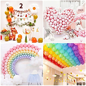 HANWER 200 PCS Glue Points for Balloons, Removable Sticky Point Tape, Adhesive Double Sided Clear dots for Craft Decoration