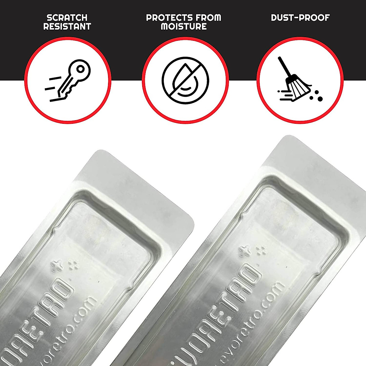 EVORETRO Loose Action Figure Display Case [50-Pack] Retro Plastic Blister Protective Case for 3.75 in Star Wars, Motu, Marvel, GI Joe Toy Figures, Scratch Resistant, Archive Grade, UV Resistant