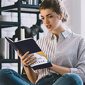 JUBTIC Address book with Alphabetical Tabs, Hardcover Password Keeper and Telephone Book Address Organizer Record Contacts, Internet Login Address Log book Journal Notebook for Home or Office-Black