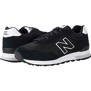 New Balance Women's 515 V3 Sneaker, Black/Nb White, 8