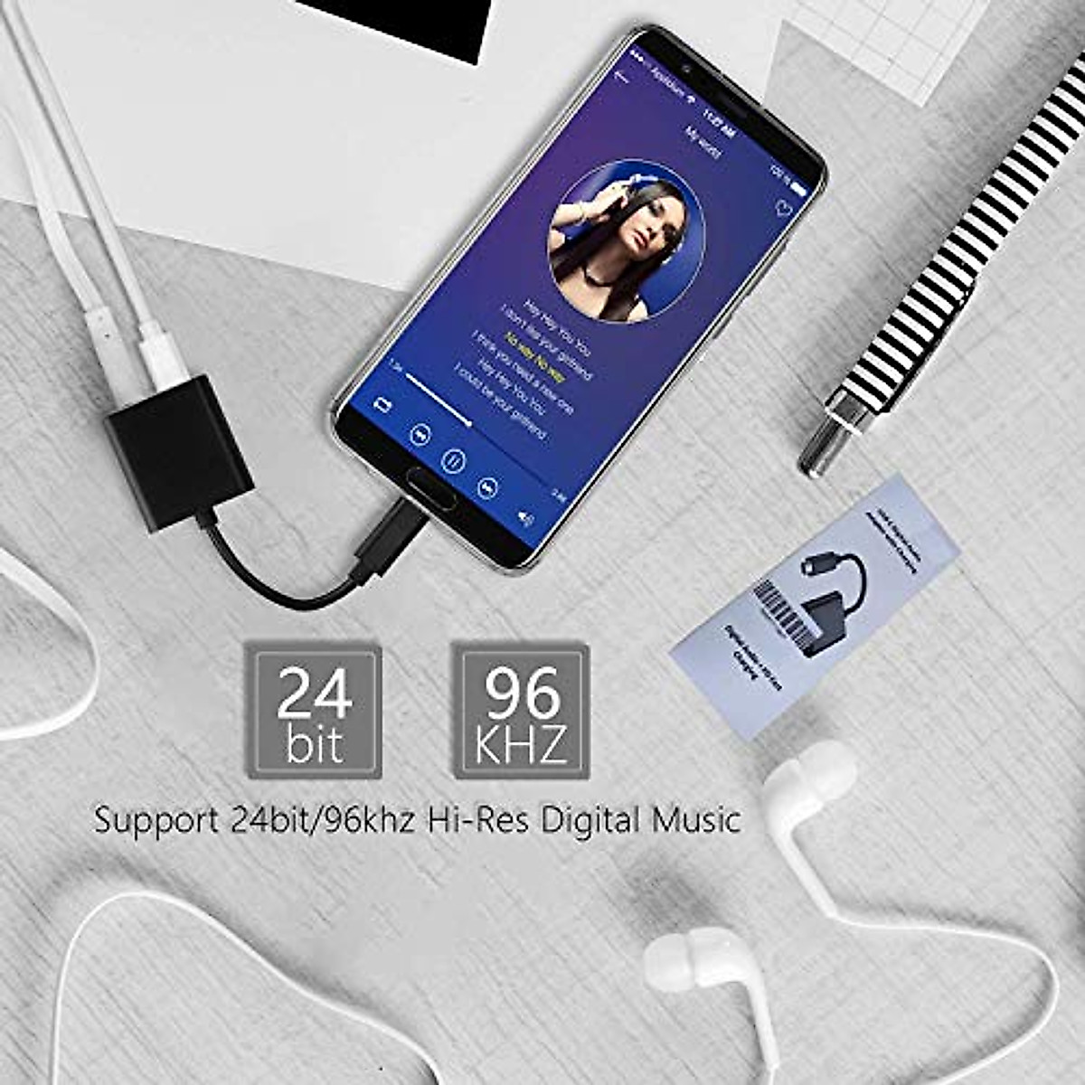 Samsung Galaxy S23 Headphone Adapter, 2 in 1 USB C to 3.5mm Headphone and PD 60W Charging Adapter Compatible with Pixel 7/7Pro/6Pro5/4/3XL, Samsung Galaxy S23+/S23 Ultra/S22/S22 Ultra/S21/S20/Note 20