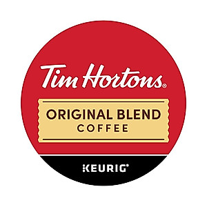 Tim Hortons Original Blend, Medium Roast Coffee, Single-Serve K-Cup Pods Compatible with Keurig Brewers, 24ct K-Cups