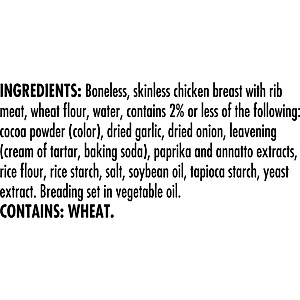 Tyson All natural Perfectly Crispy Chicken Breast Strips with Rib Meat - Fully Cooked - No Antibiotics Ever - 6 Pack (25 oz Each) - Ready Set Gourmet Donate a meal Program