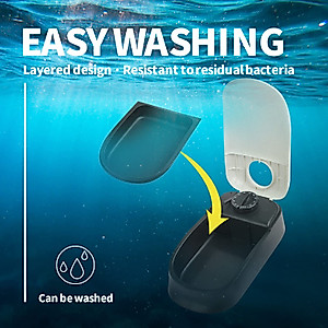 PAWISE Automatic Cat Feeders 1 Meal Automatic Dog Feeder,Dog/Cat Food Dispenser 1.5 Cup, Schedule Meal or Treat, with 48-Hour Timer