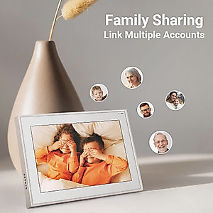 Cozyla Digital Picture Frame Built-in Alexa, Free Unlimited Cloud Storage, Auto-Rotate HD Touchscreen, Multiple Users Upload Anywhere, Share Photos&Videos via Email/APP/Social Media etc.