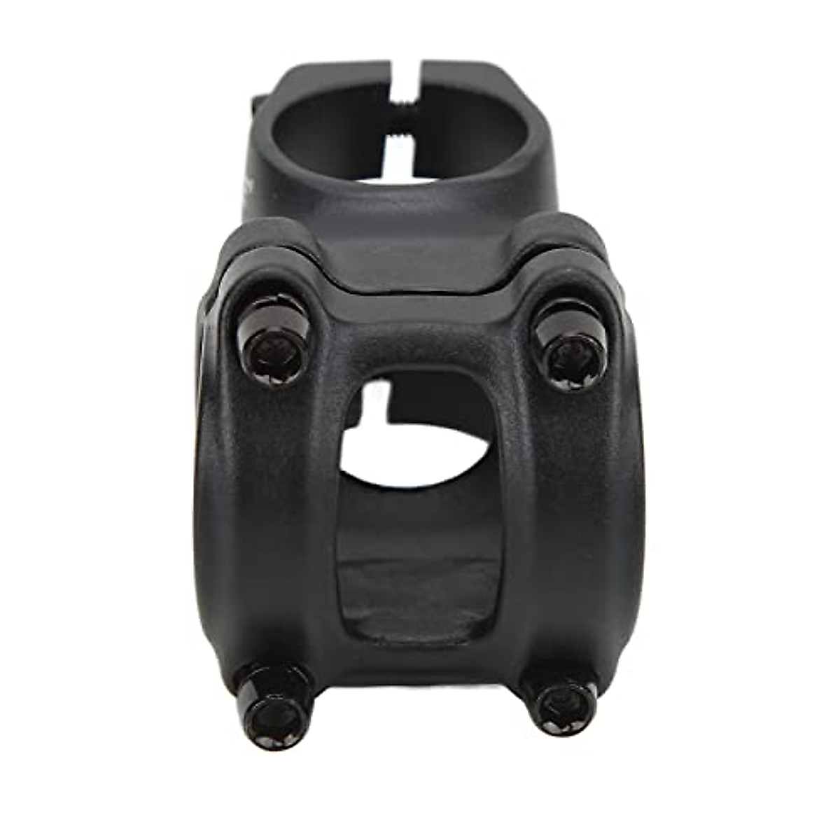 Demeras Bike Stem Riser, Bike Handlebar Stem Aluminum Alloy Hollow Design Wear Resistant Black for Mountain Bike for Road Bike