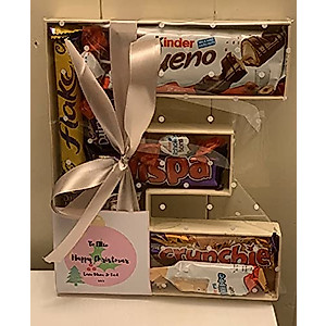 N/C Handmade Crafts fillable Letter Box E, fillable Shaped Letter