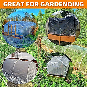 Nagoofun 40 Pack Garden Clips, Row Cover Clips for Netting, Garden Clamps Made of Stainless Steel, Have a Strong Grip to Secure the Plant Covers or Shade Cloth on Garden Hoops or Greenhouse Frame