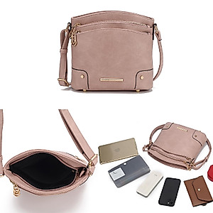 MKF Collection Crossbody Bag for Women, Designer Crossover Lady Shoulderbag Messenger