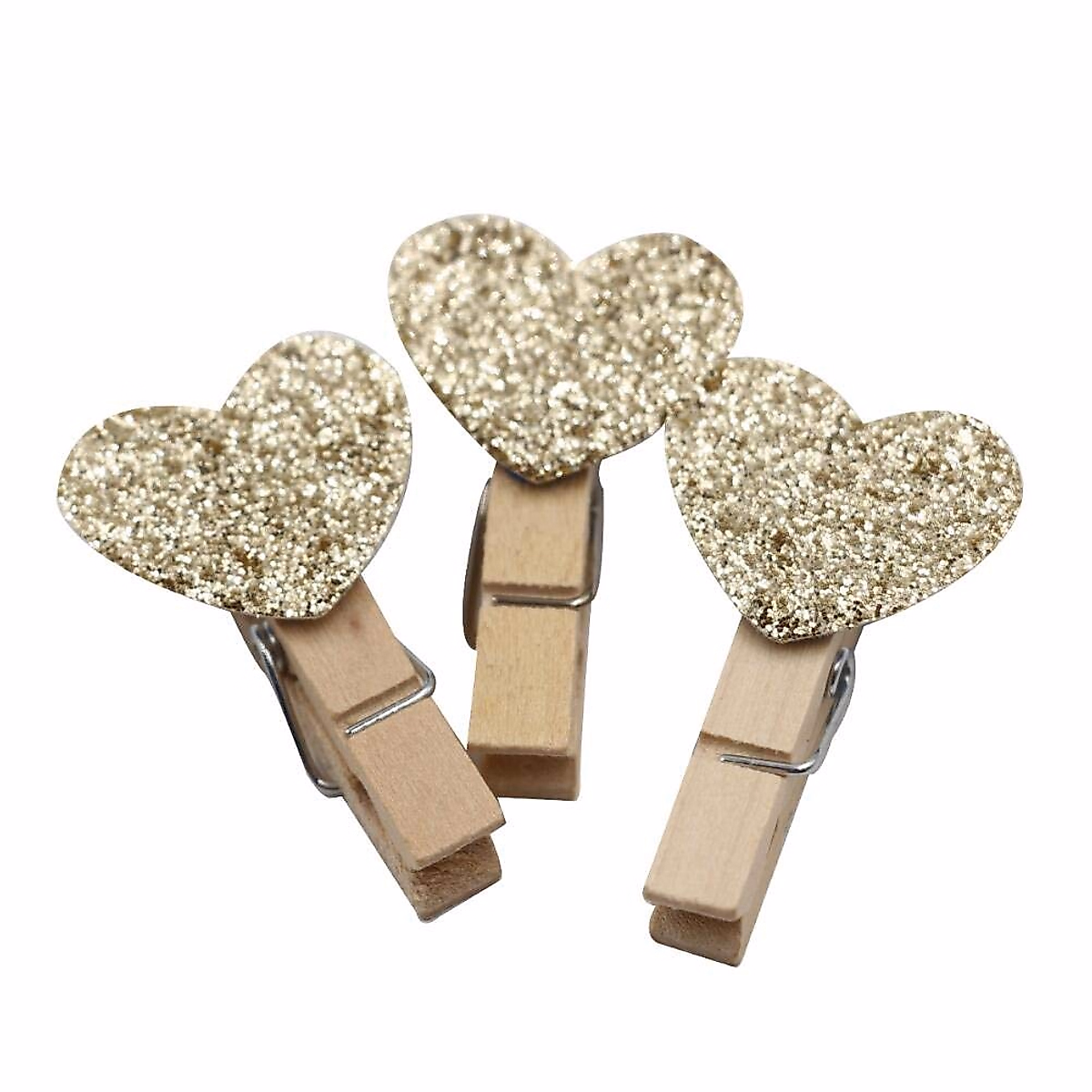 Mybbshower Gold Glitter Heart Stickers Engagement Party Wedding Invitation Decoration Envelope Seals Pack of 200