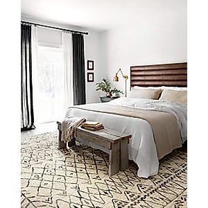 Loloi EMORY Area Rug, 7'7" x 10'6", Heather Gray/Black