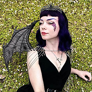 Black Tiaras and Crowns for Women Girls, Crystal Birthday Queen Crowns with Comb Rhinestone Princess Tiara Hair Accessories Wedding Crown for Brides