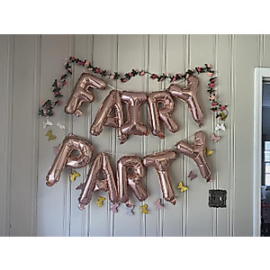 JeVenis 3 PCS Fairy Party Balloon Fairy Party Decoration Fairy Party Favors Fairy Garden Decoration for Fairy Theme Birthday Wedding Decoration