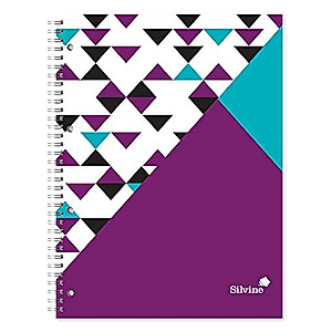 Silvine TWA4AC A4 Plus Stripes Design Twinwire Notebook (Pack of 4)