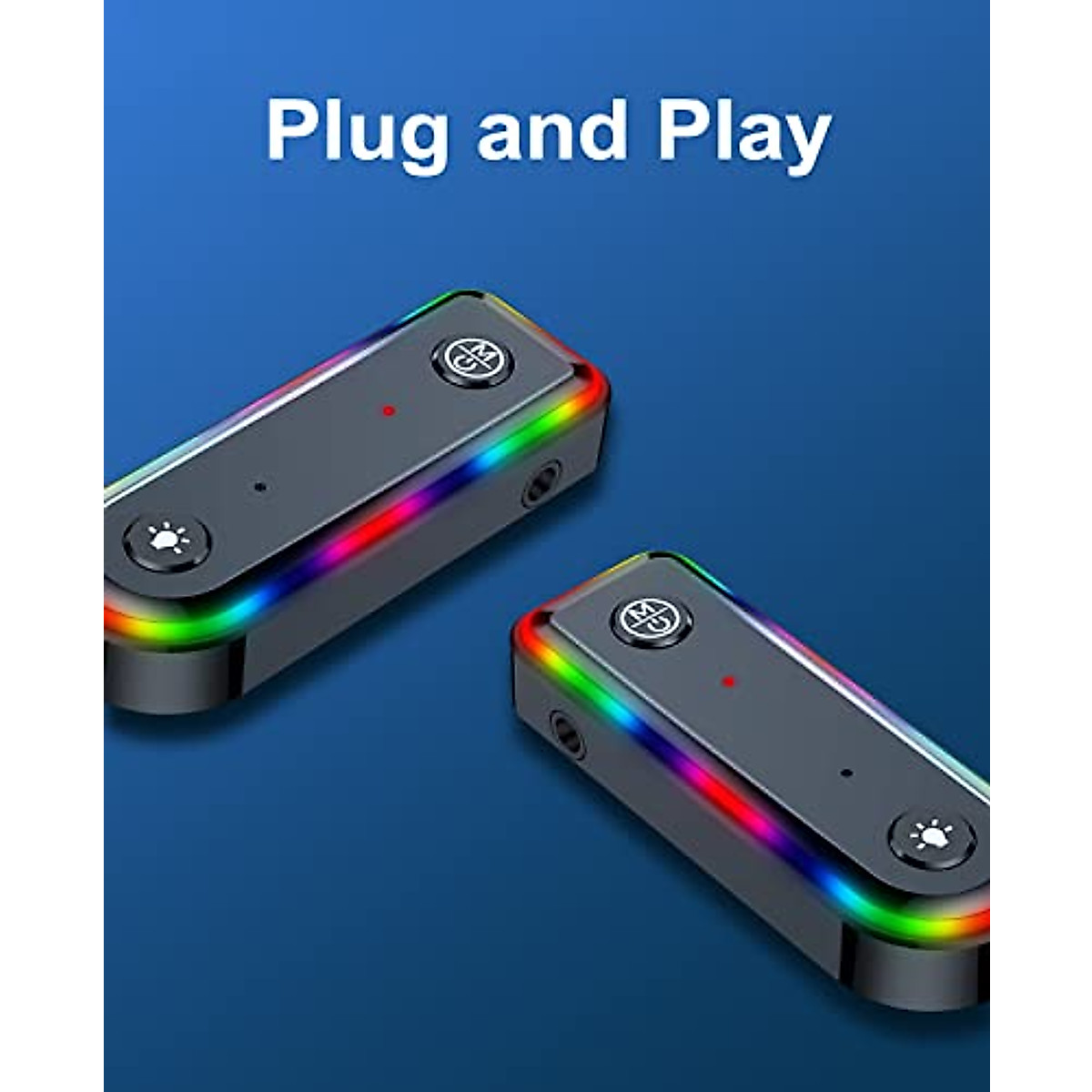 Geva Bluetooth Transmitter and Receiver, 2-in-1 Wireless Bluetooth aux Adapter, BT 5.3 Mini Wireless 3.5mm Aux Audio Adapter for Car, PC, TV, Home Stereo, Wired Headphones with LED Lights, Black, Q3