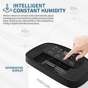 AIRPLUS 1,500 Sq. Ft 30 Pints Dehumidifier for Home and Basements with Drain Hose(AP1907)