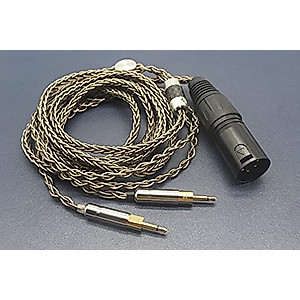 Youkamoo 4 Pin XLR Headphone Cable Compatible for Sennheiser HD700 HD 700 Headphones 8 Core Silver Plated Replacement Audio Upgrade Cable