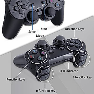 Kinhank 2.4G Wireless Game Controller Gamepads Repalcement Controller, (Black)