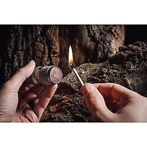 EXOTAC - MATCHCAP XL Waterproof Camping Match Kit Holder with Integrated Striker in Trapped Blister