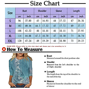 Womens Fall Fashion 2024,Fall Outfits Prime of Day Deals Today Log in 3/4 Length Sleeve Womens Tops Graphic Tees Plus Size Fall Tops Floral Blouses Dressy Casual Tunic Tshirts Green,L