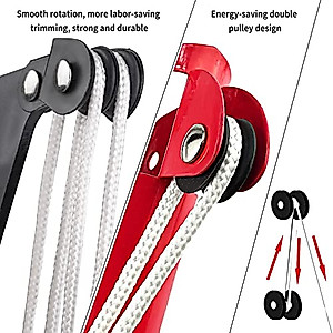 BAYTORY Extendable Tree Pruner Saw Head Without Pole, High-Altitude Branches Trimmer Pruning Shears, Harvester Clipper for Plant Twig Vine, Labor-saving 3 Wheels Garden Trimming Tool