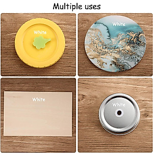 Outus White Carbon Transfer Paper 11.7 x 8.3 Inch Tracing Paper Carbon Graphite Copy Paper with Embossing Stylus Tracing Stylus Dotting Tools for Cloth Fabric Paper Wood (105 Pieces)