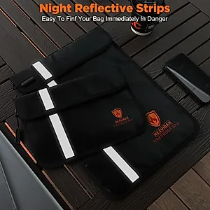 Fireproof Document Bag, 15.7" x 11.8" Extra Large Waterproof and Fireproof Money Bag for Documents,Passport,Cash,Jewelry