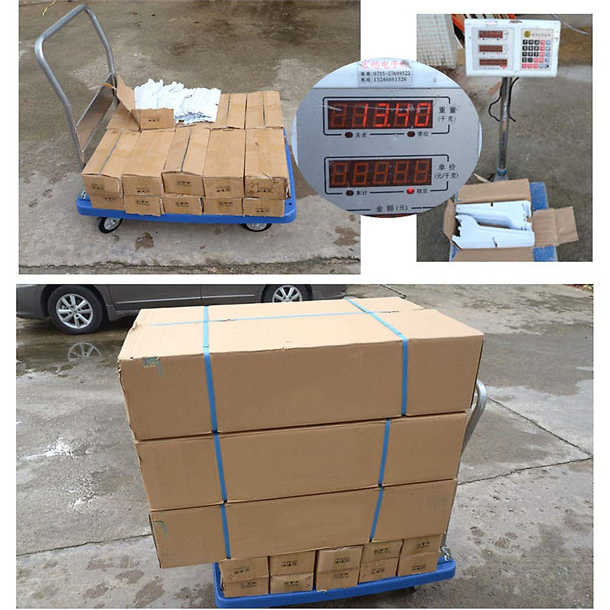 Generic Carts,Platform Trucks,Home Hand Trolley Folding Truck Cart Heavy Duty Flat Bed Transport Warehouse Office/a