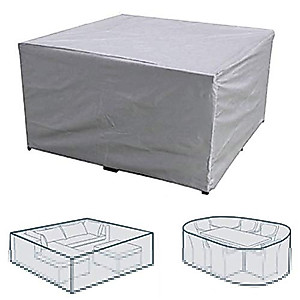 DOITOOL Chair Cover Chair Cover Furniture Cover Rainproof Desk Chair Covers Heavy Duty Cover Outdoor Tables Chairs Protector Cloth for Outside Home Tool Garden Furniture Cover Outdoor Sofa Set