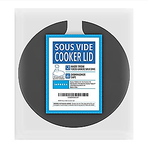Sous Vide Lid for Precision Cooking - Fits Anova Culinary Sous Vide Precision Cooker and up to 10.5" pot - Retain Moisture and Flavor with a Sous Vide Precision Cooker - - Sous Vide Silicone Lid for Stock Pots