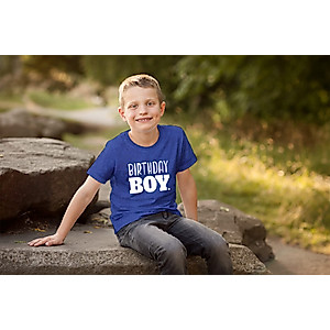 Birthday boy Shirt Toddler Boys Outfit First Happy 2t 3t 4 Year Old 5 Kids 6th (Charcoal Blue, 12 Months)