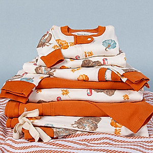 Burt's Bees Baby Baby 2-Piece Family Jammies Matching Holiday Organic Cotton Pajamas, Turkey Time, 24 Months