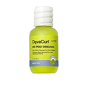 DevaCurl No-Poo Original Zero Lather Cleanser For Rich Moisture, 3 fl. oz.