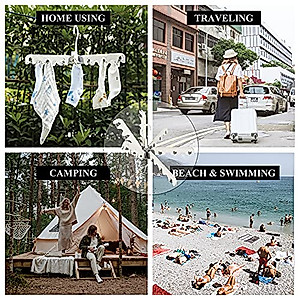 LTH-GD Hanger with Clips for Drying Underwear and Socks, Foldable Clothes Hangers with 18 (Invisible), Handy and Sturdy, Great for Masks, Bras, Baby’s Cloth Diaper, Toys and Other Small Items,White