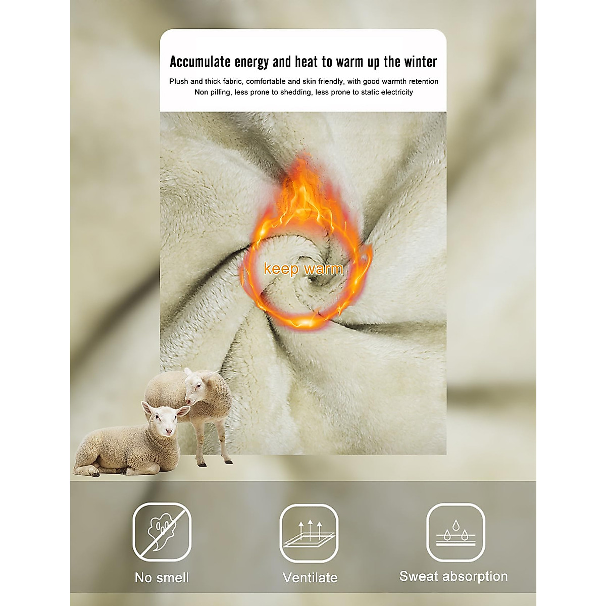 PEHMEA Men's Winter Warm Fleece Hoodie Pullover Long Sleeve Sherpa Lined Hooded Sweatshirt with Pocket(Grey-L)