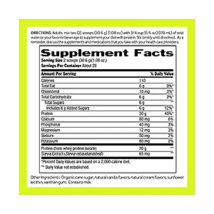 Biochem 100% Whey Isolate Protein - Vanilla - 30.2 oz - 20g of Protein - Meal Replacement -Supports Lean Muscle - Easily Digestible - Silky Smooth Taste - Amino Acids