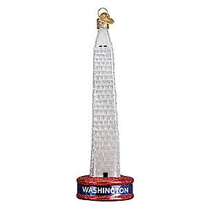 Old World Christmas Glass Blown Ornament Washington Monument (20093)