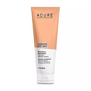 Acure Energizing Body Wash | 100% Vegan | With Watermelon Seed Oil, Mandarin Orange, Argan Oil and Aloe Vera - 8 oz