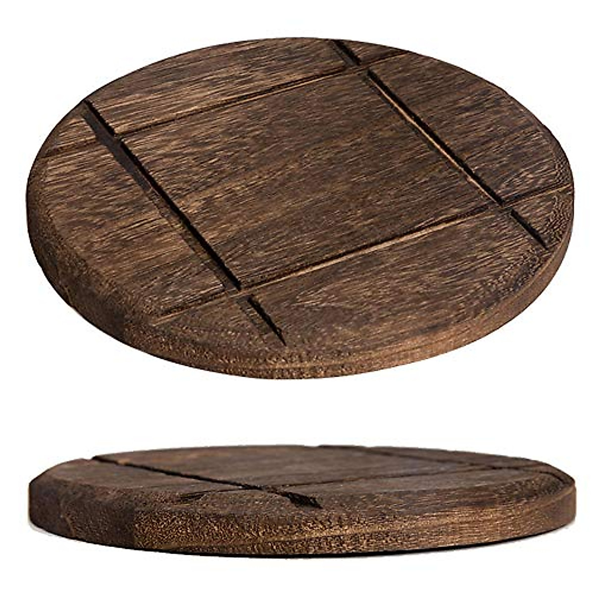 3 Pack 11 Inch Large Wood Trivet for Hot Dishes Pots and Pans Farmhouse Kitchen Trivet Wooden Rustic Bamboo Trivets Decorative Countertops Stove Trivets