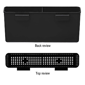 iPEGTOP Cutlery Utensil Silverware Drying Rack Basket Holder with Hooks - Flatware Storage Solution for Kitchen Dish Drainer Dish Drying Rack, Black