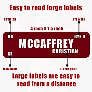 HOMPAY Fantasy Football Draft Board for The 2023-2024,6 Feet x 4 Feet Fantasy Football Draft kit，XL Board with 14 Teams, 20 Rounds (6 Feet X 4 Feet)