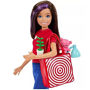 Barbie Doll Skipper & Playset, Target Supermarket with 25 Grocery Store-Themed Accessories Including Food, Check-Out Counter & Shelves