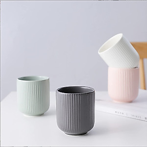 Lxuwbd Traditional Japanese Tea Cup, Ceramic Tea Set, Chinese Tea CupYunomi Tea Cup, Matcha Bowl, Matcha Tea Set (4 colors)