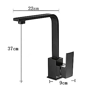 Kitchen Sink Faucet for Bar Farmhouse Commercial, Black Mixer Faucet for Kitchen, Single Handle Kitchen Faucet, Hot and Cold Deck Mounted Crane for Sinks (Color : Light Brown)