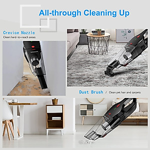 Simonseason Handheld Vacuum Cordless Rechargeable, Portable Hand Vacuum Cleaner with 8000Pa Strong Suction, Mini Hand Held Vacuum Cordless with Long Battery Life for Car, Pet Hair, Couch, Stairs