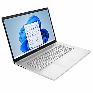 HP 2023 Newest 17.3" FHD Laptop, Intel Core i5-1235U (Up to 4.4GHz, 10 cores), Intel Iris Xe Graphics, 16GB RAM, 512GB PCIe SSD, Bluetooth, Windows 11 Home, Silver + 3in1 Accessories