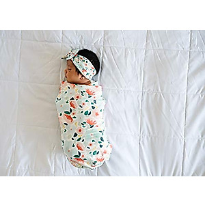 Copper Pearl Large Premium Knit Baby Swaddle Receiving Blanket Leilani