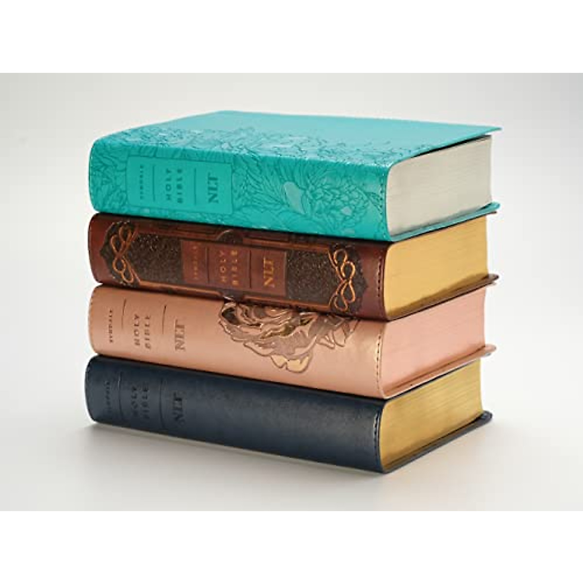 NLT Compact Giant Print Bible, Filament Enabled (LeatherLike, Peony Rich Teal, Red Letter)